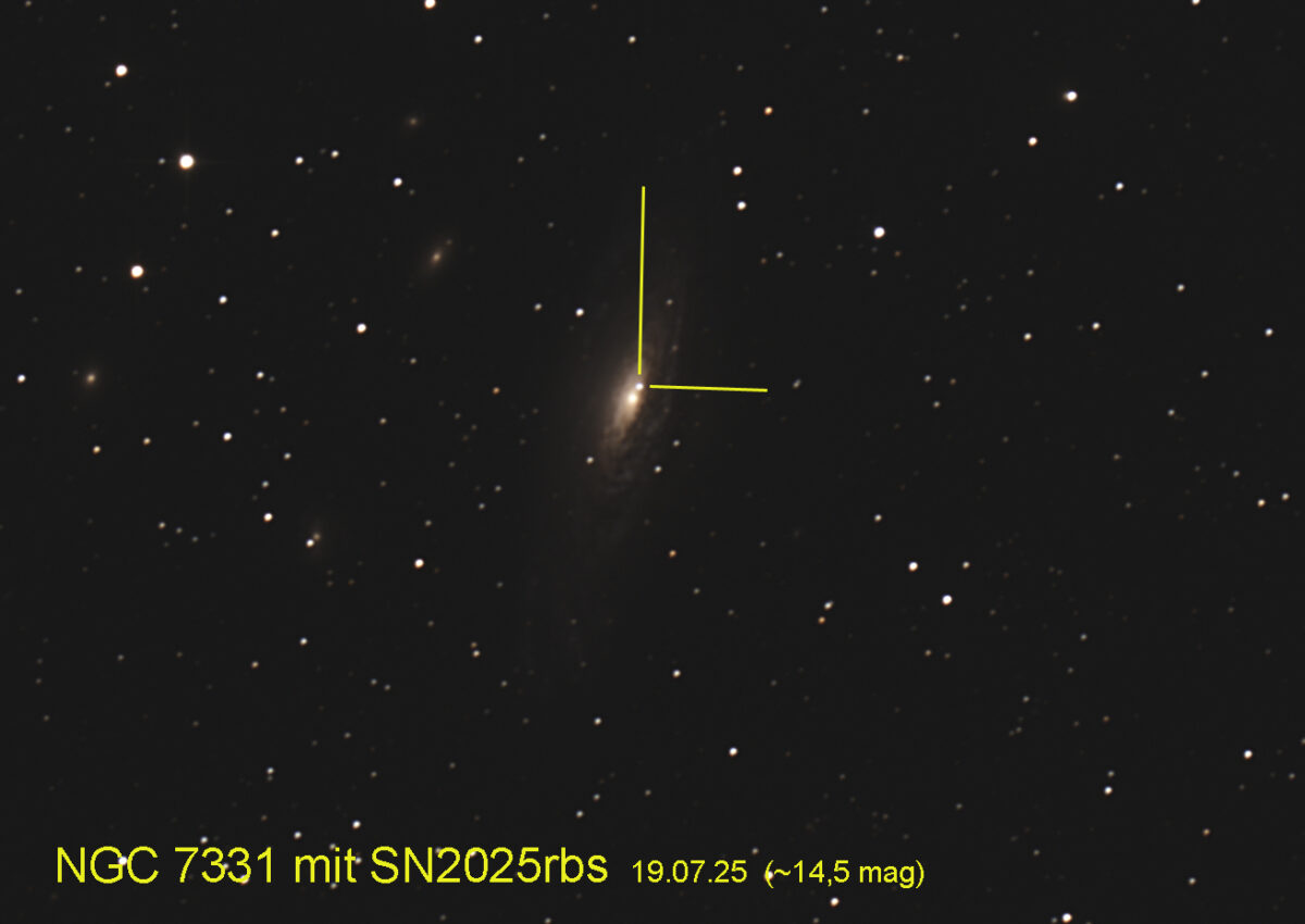 Supernova in NGC 7331 SN2025rbs – Sternfreunde Borken e.V.