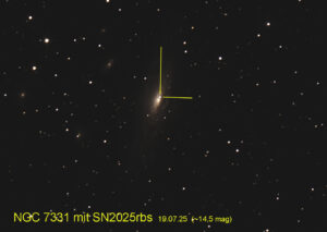 Supernova in NGC 7331 SN2025rbs – Sternfreunde Borken e.V.