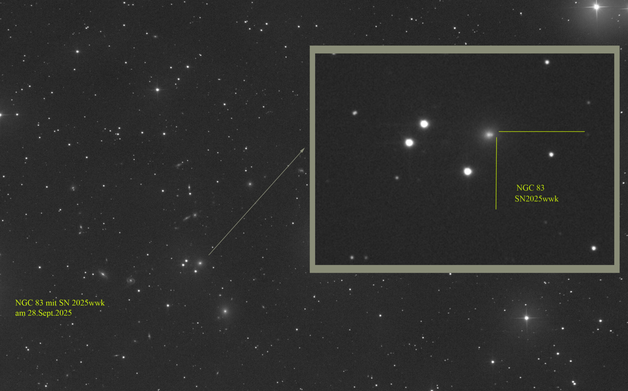 Ferne Explosion in NGC 83 – Sternfreunde Borken e.V.